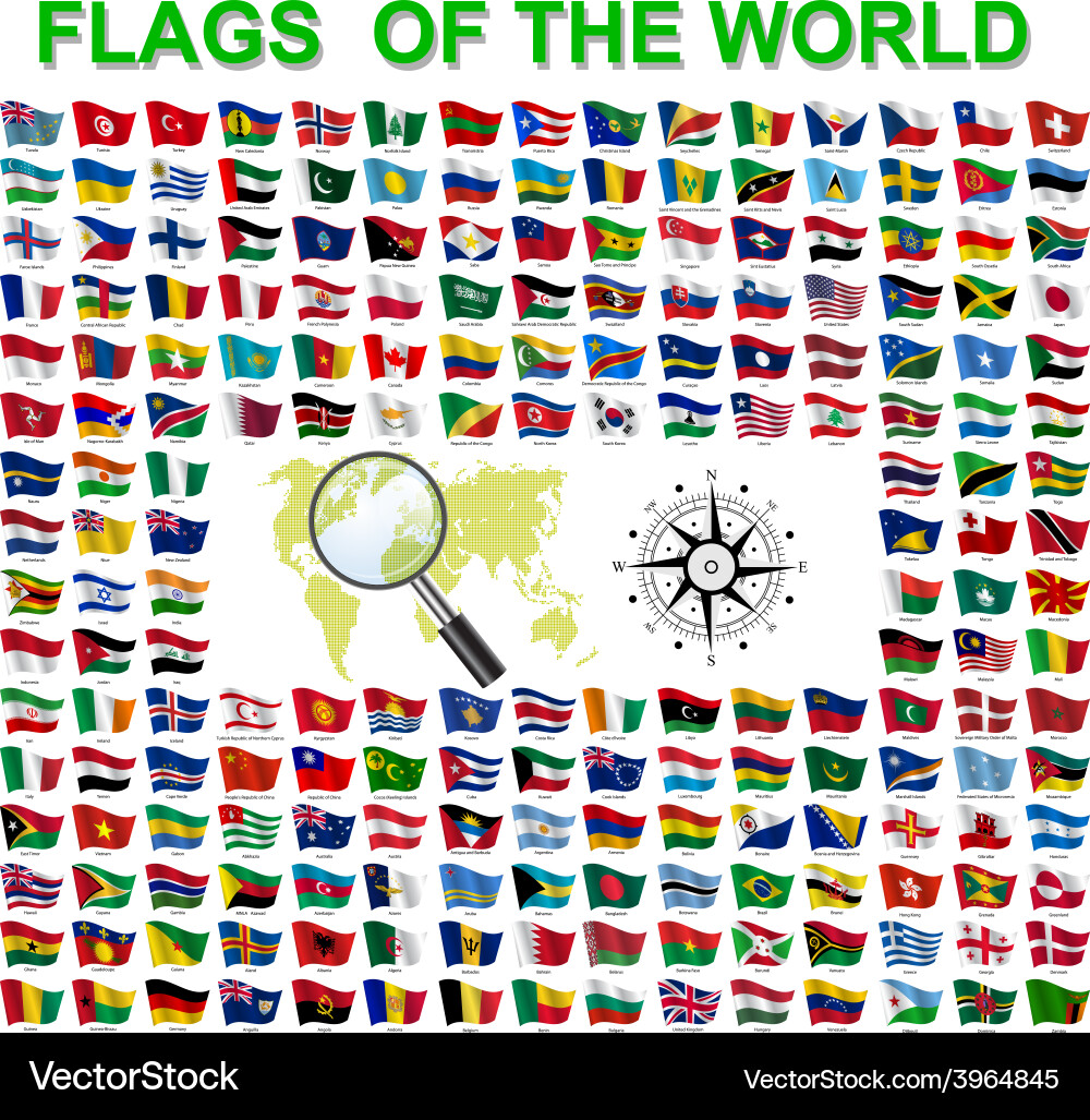 World Flags - Sovereign States Royalty Free Vector Image