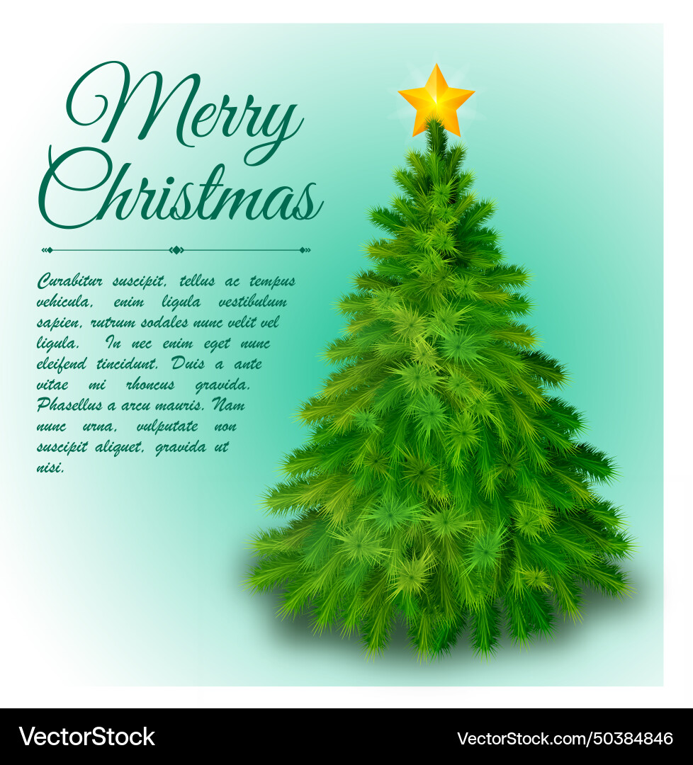 Christmas tree background Royalty Free Vector Image