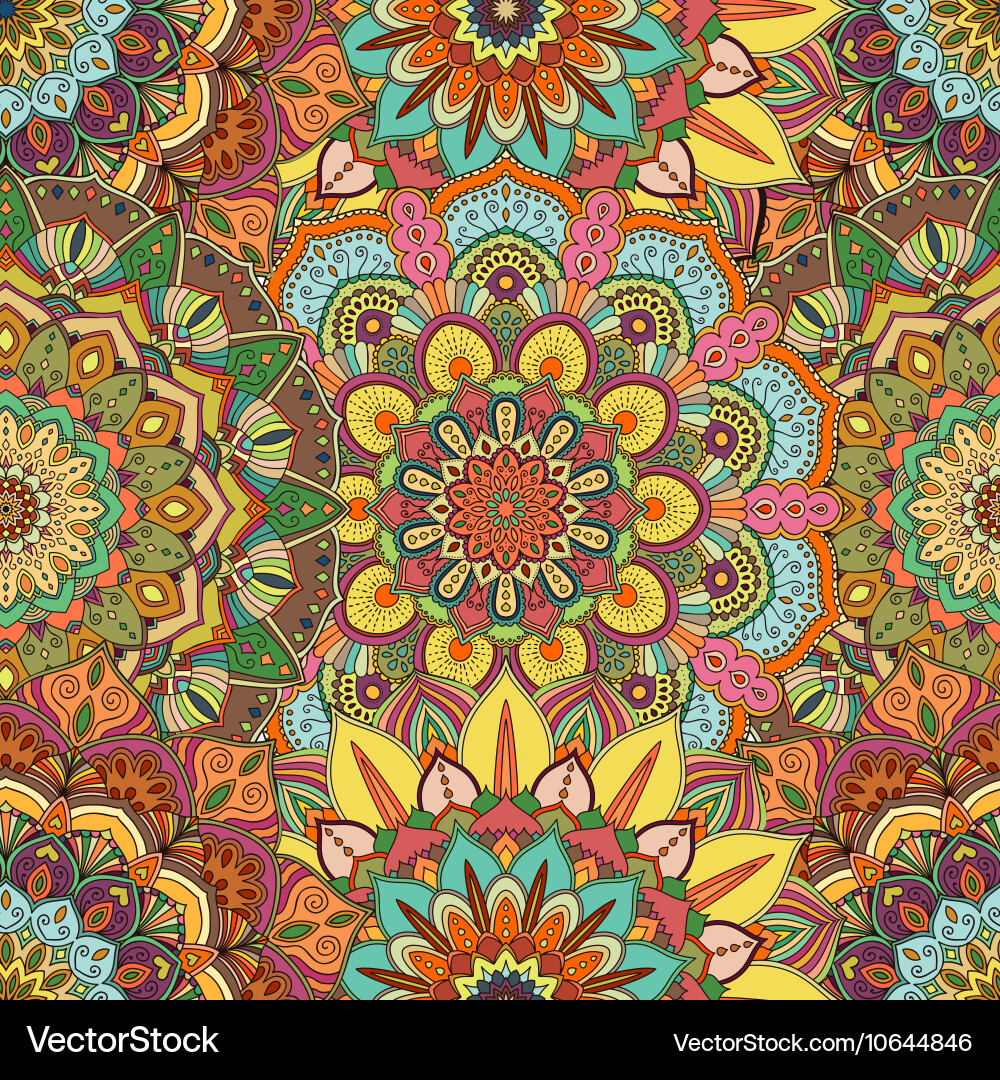 Flower pattern intricate 1 Royalty Free Vector Image