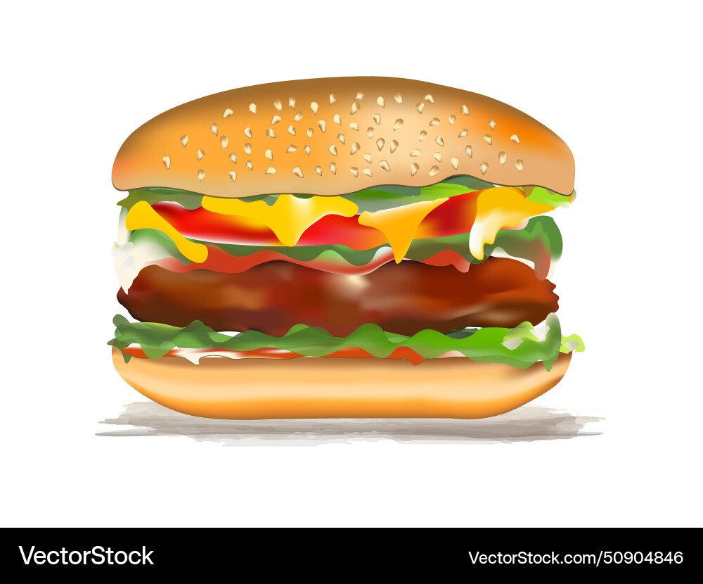 Hamburger graphic Royalty Free Vector Image - VectorStock