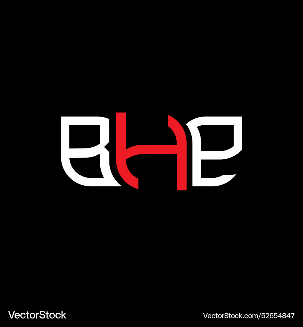 Bhp logo design simple and modern Royalty Free Vector Image