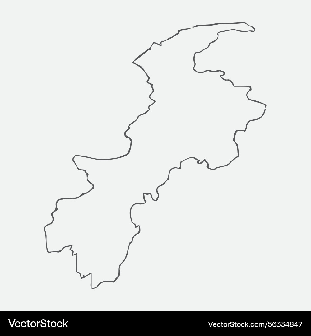 Khyber Pakhtunkhwa Province Map Royalty Free Vector Image