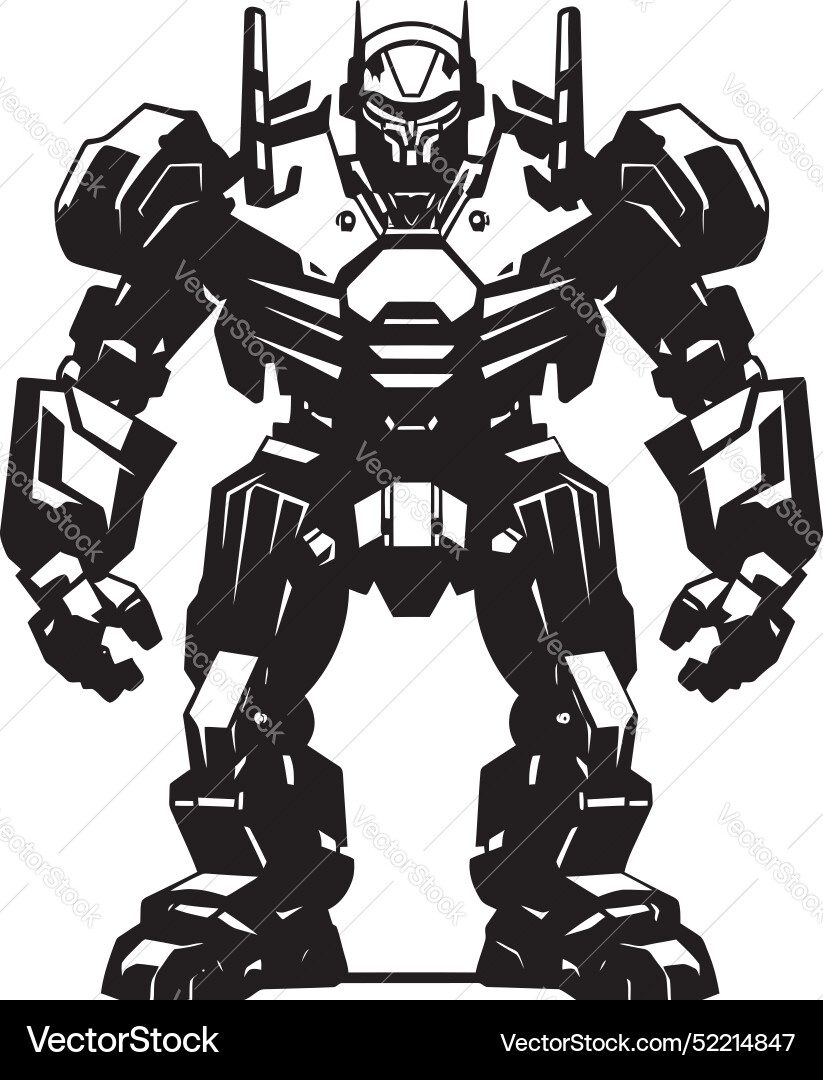 Precision enforcer black combat machine emblem Vector Image