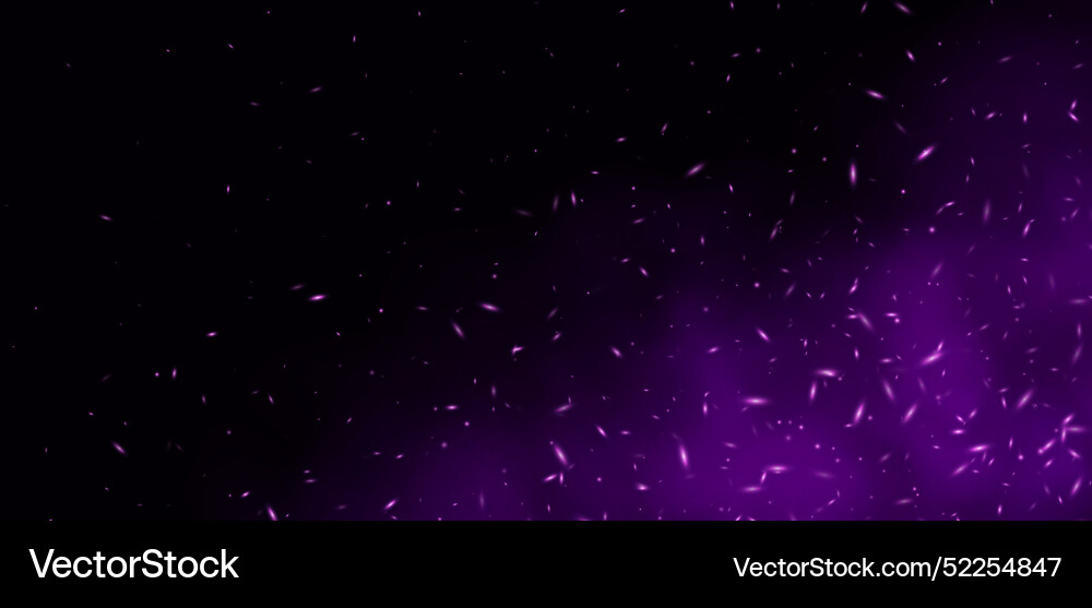 Purple flame with sparks fire flying cinder Vector Image