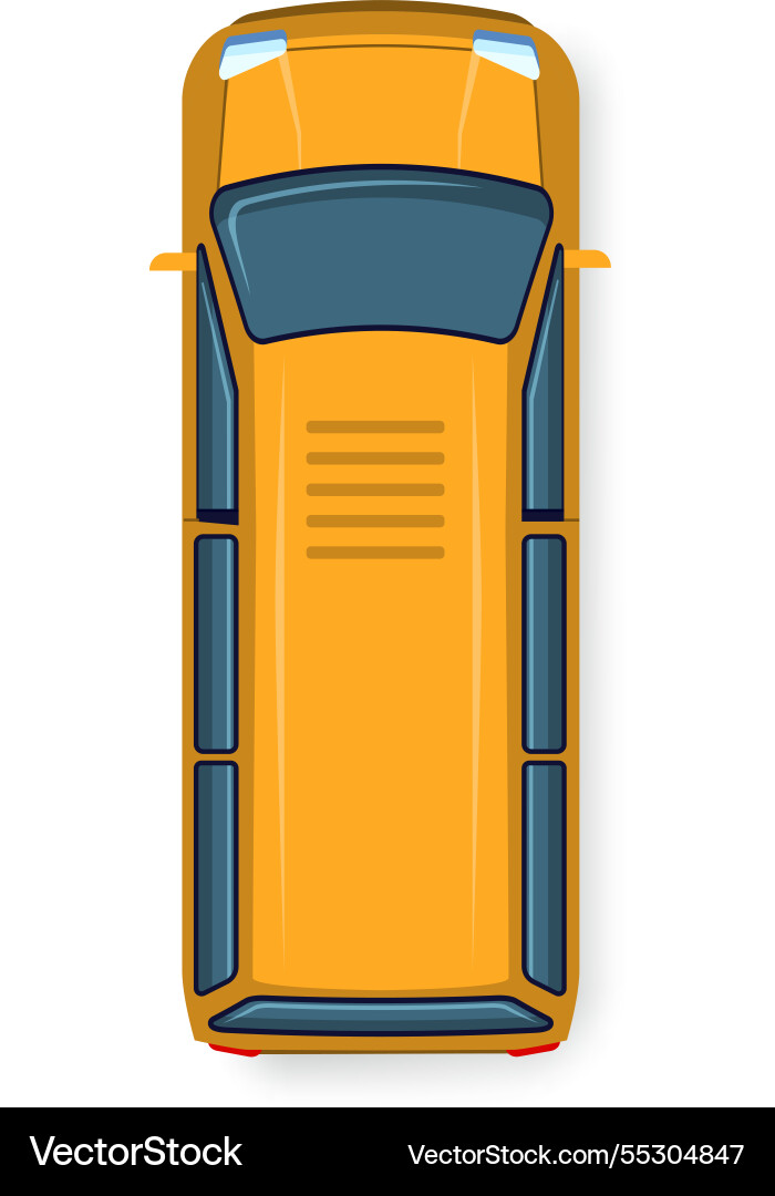 School Bus Top View Vector Images (61)