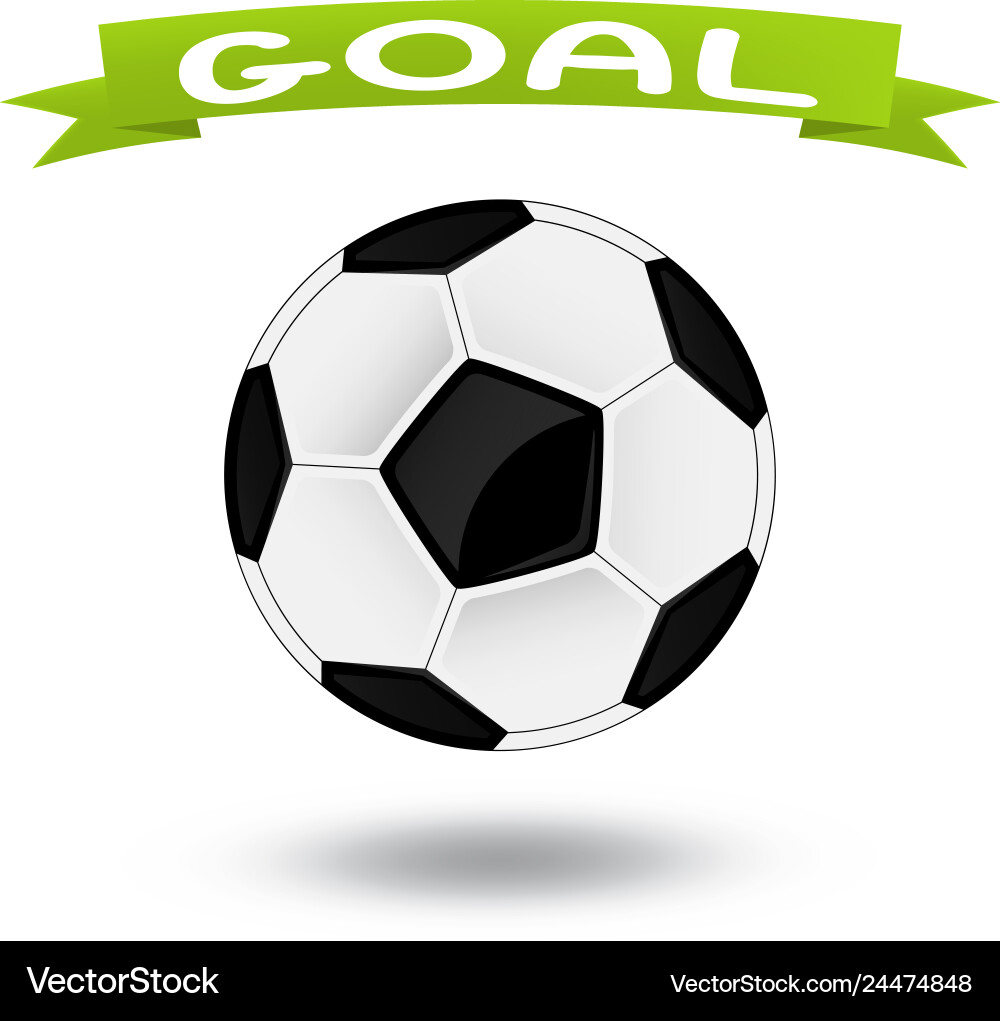 A soccer ball Royalty Free Vector Image - VectorStock