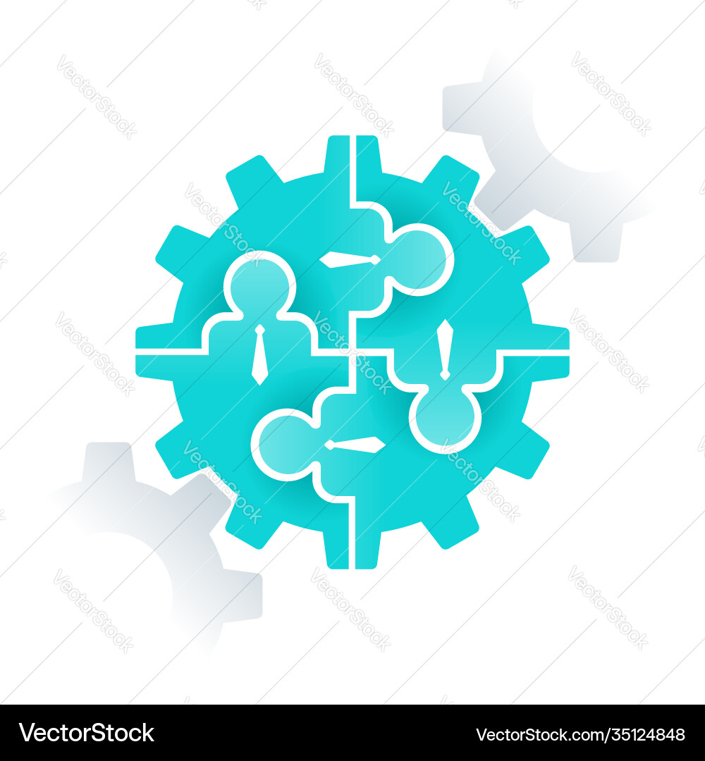 Human resources hr or team work logo template Vector Image