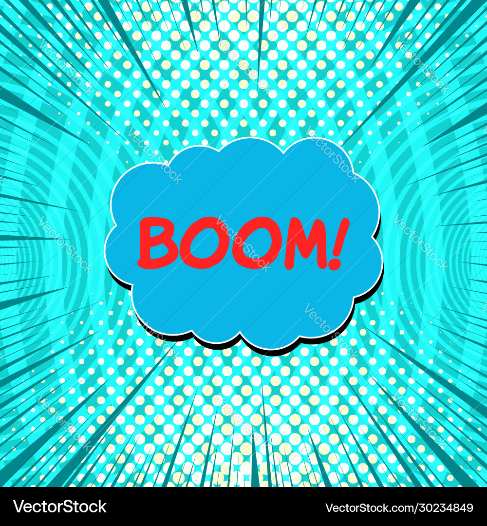 Comic explosive concept Royalty Free Vector Image