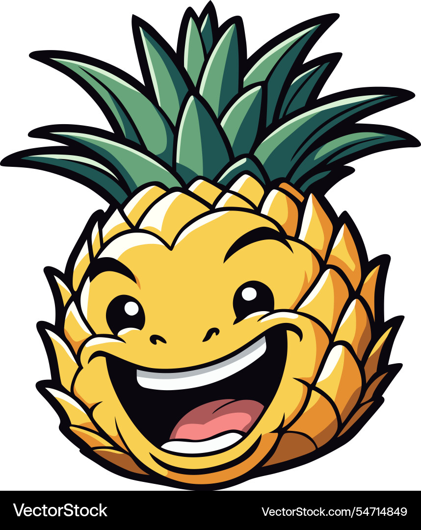 Crazy pineapple Royalty Free Vector Image - VectorStock