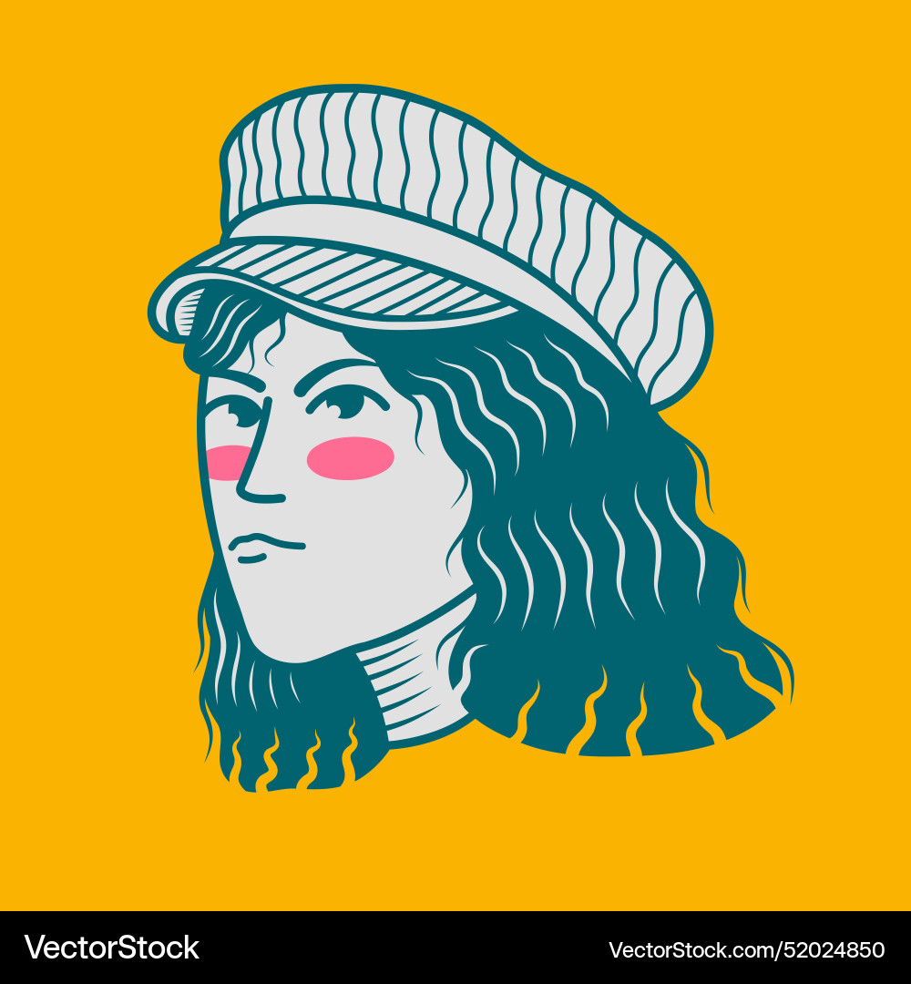 Character design avatar flat minimalist 103 Vector Image