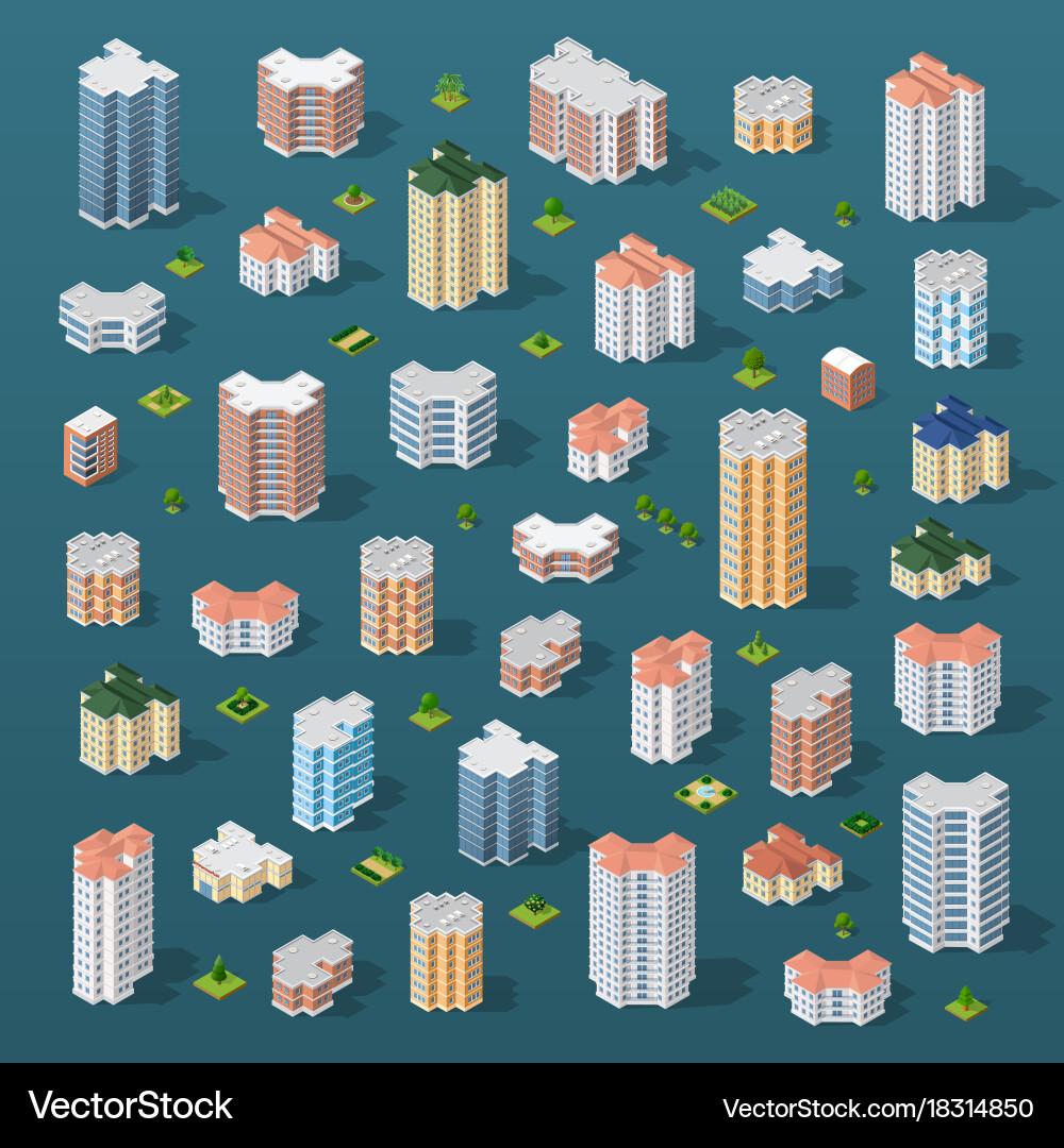 Collection set objects Royalty Free Vector Image