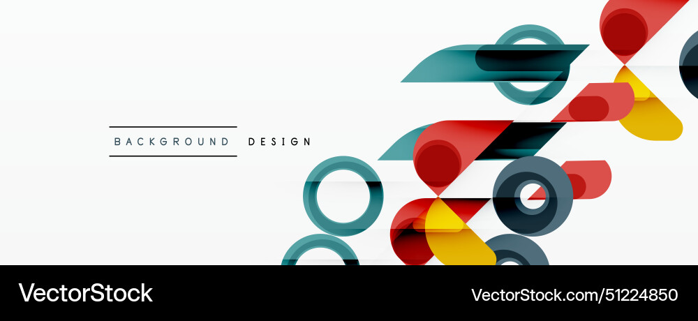 Colorful geometric pattern with circles Royalty Free Vector