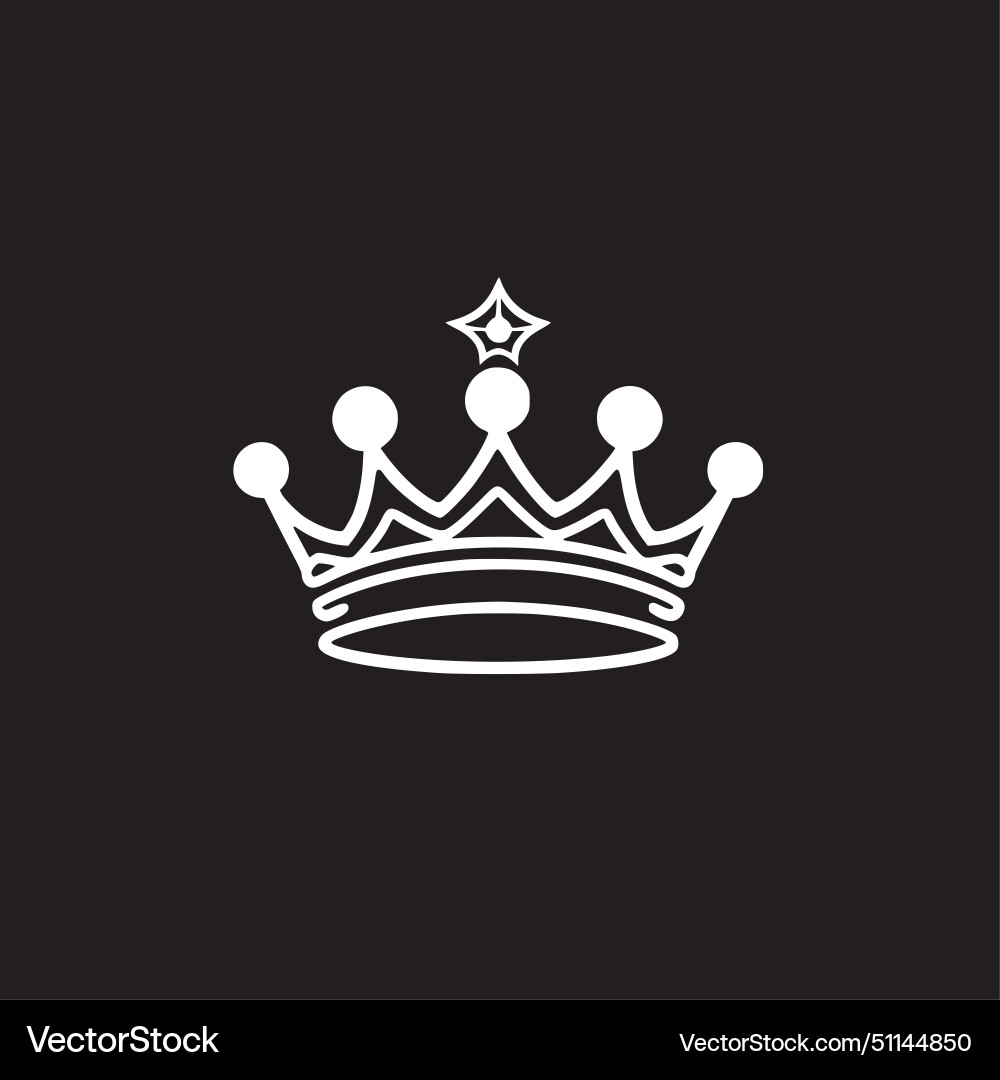 Crown - high quality logo ideal for t-shirt Vector Image