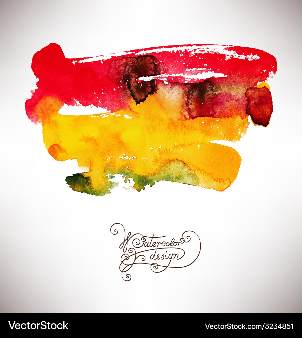 Abstrakte Hand gezogen Aquarell Hintergrund Vektorbild