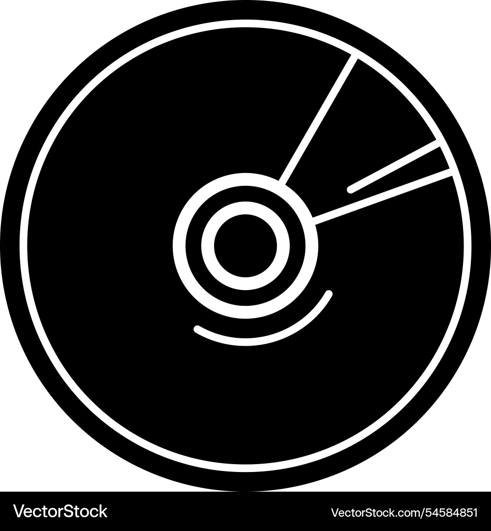 Cd dvd - icon Royalty Free Vector Image - VectorStock