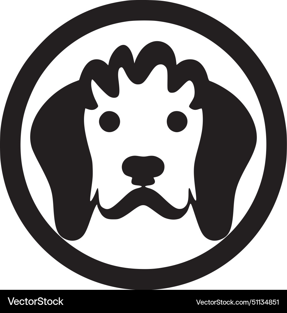 Dog - minimalist and simple silhouette Royalty Free Vector