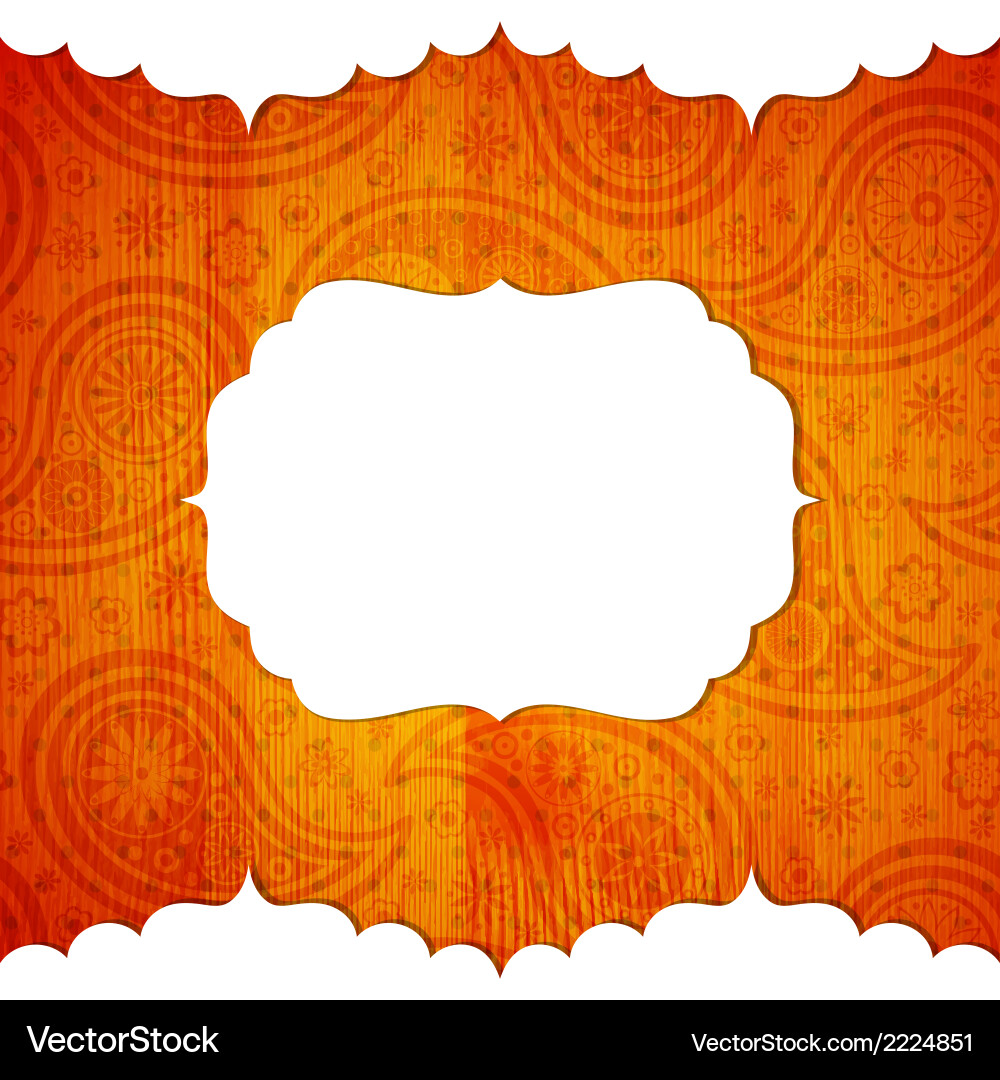 Frame in the indian style Royalty Free Vector Image