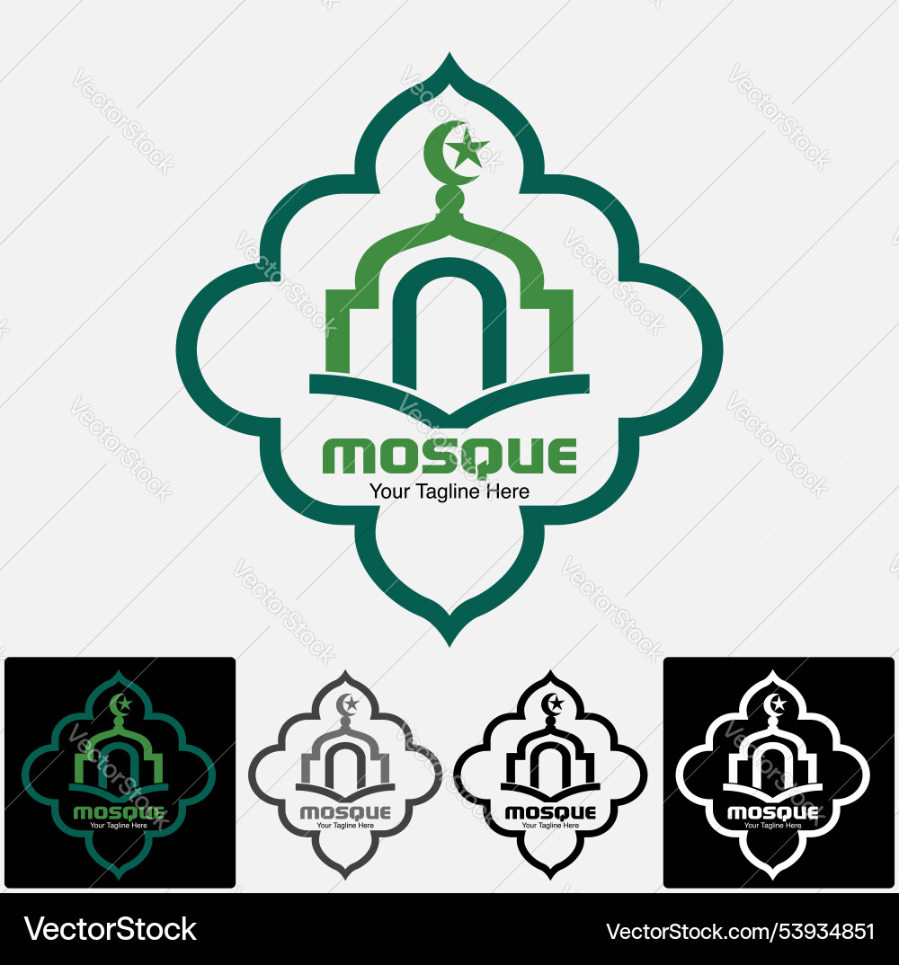 Mosque symbol Royalty Free Vector Image - VectorStock