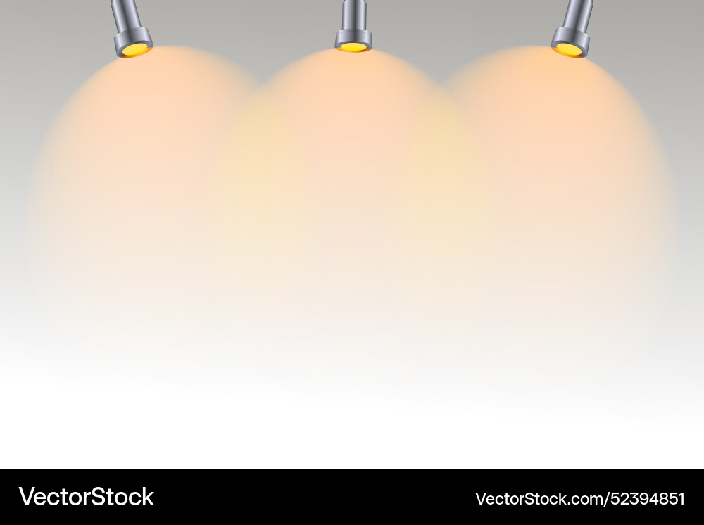 Spot lights background design Royalty Free Vector Image