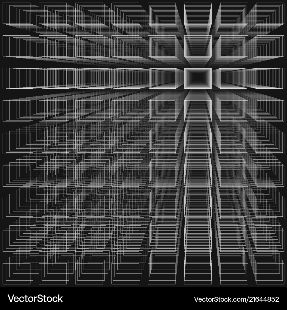 Black 3D Abstract Infinity Background Royalty Free Vector