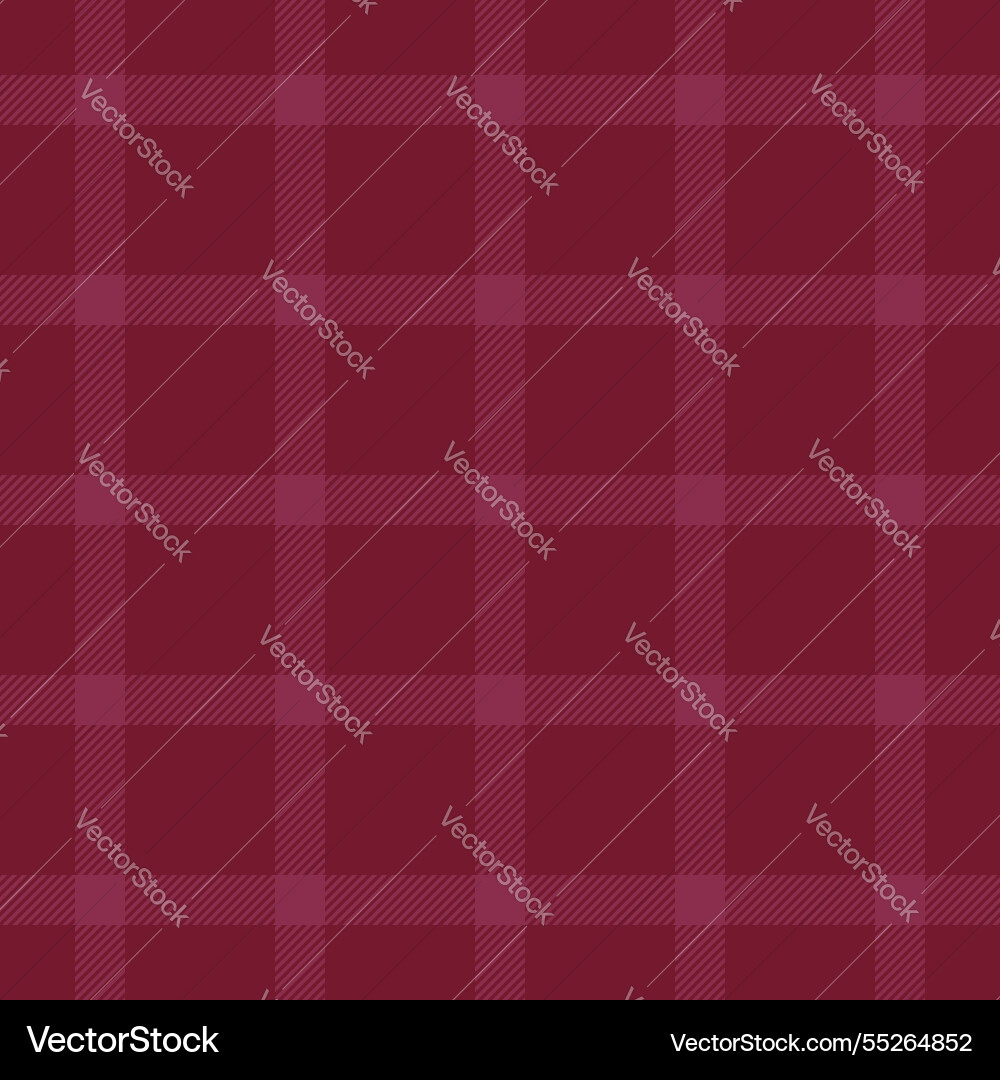 Elegant maroon plaid pattern perfect for textile Vector Image