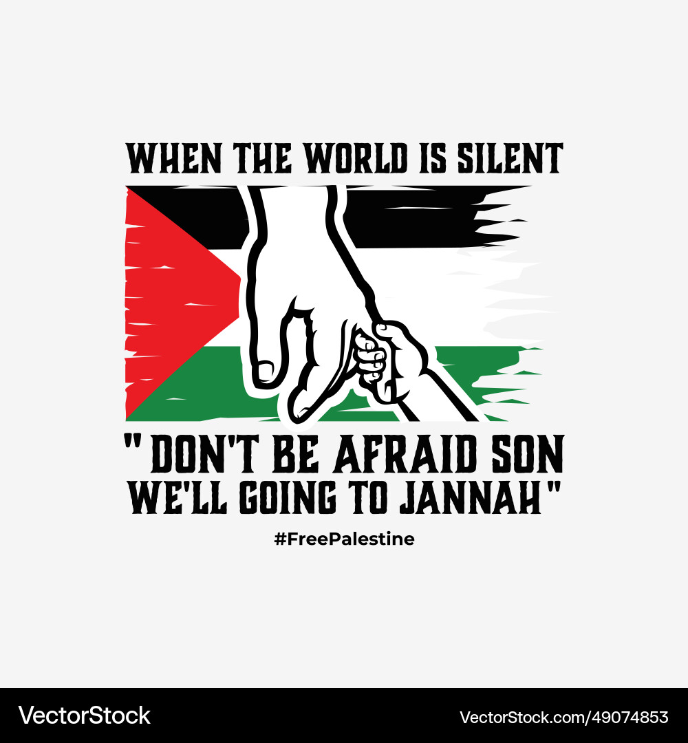 Save palestine banner tshirt design Royalty Free Vector