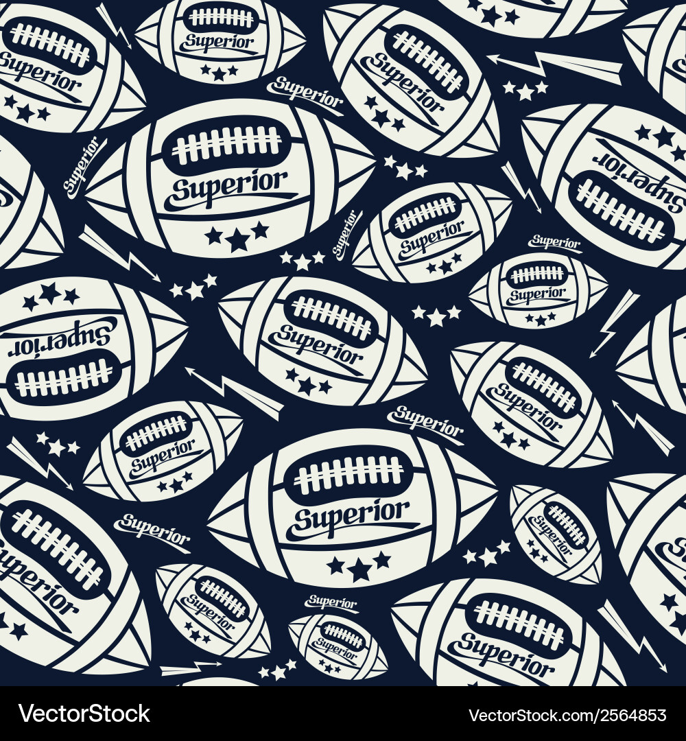 Seamless pattern rugby Royalty Free Vector Image