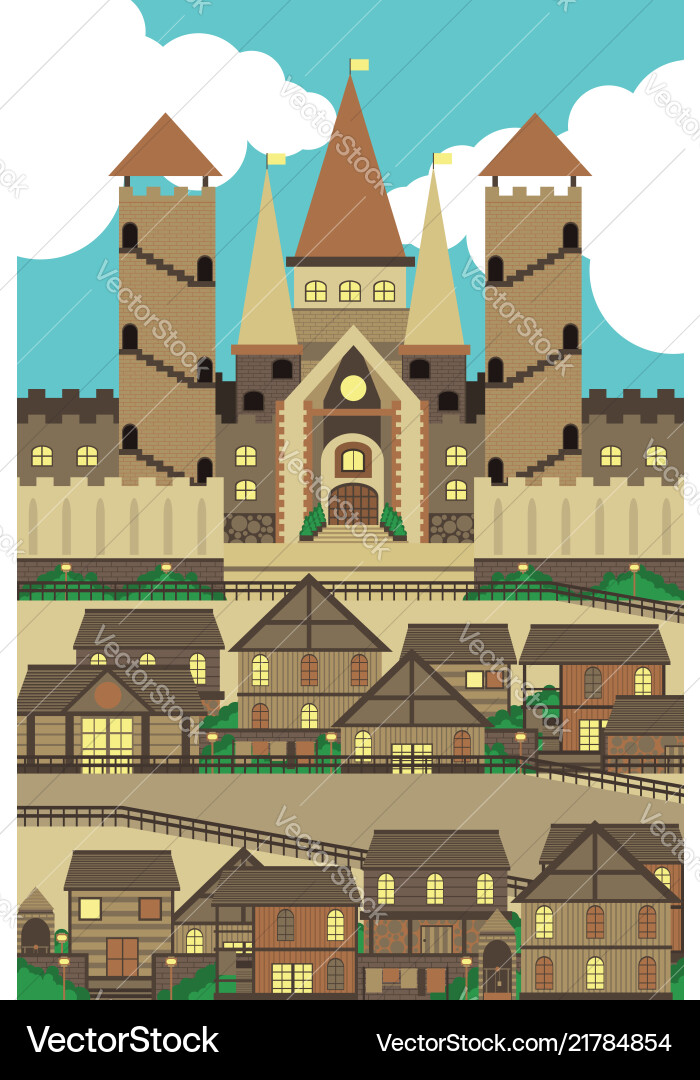 City scene Royalty Free Vector Image - VectorStock