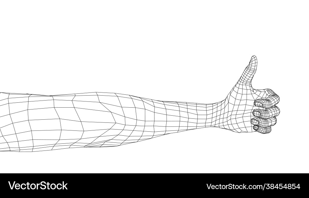 Thumb up hand sign Royalty Free Vector Image - VectorStock