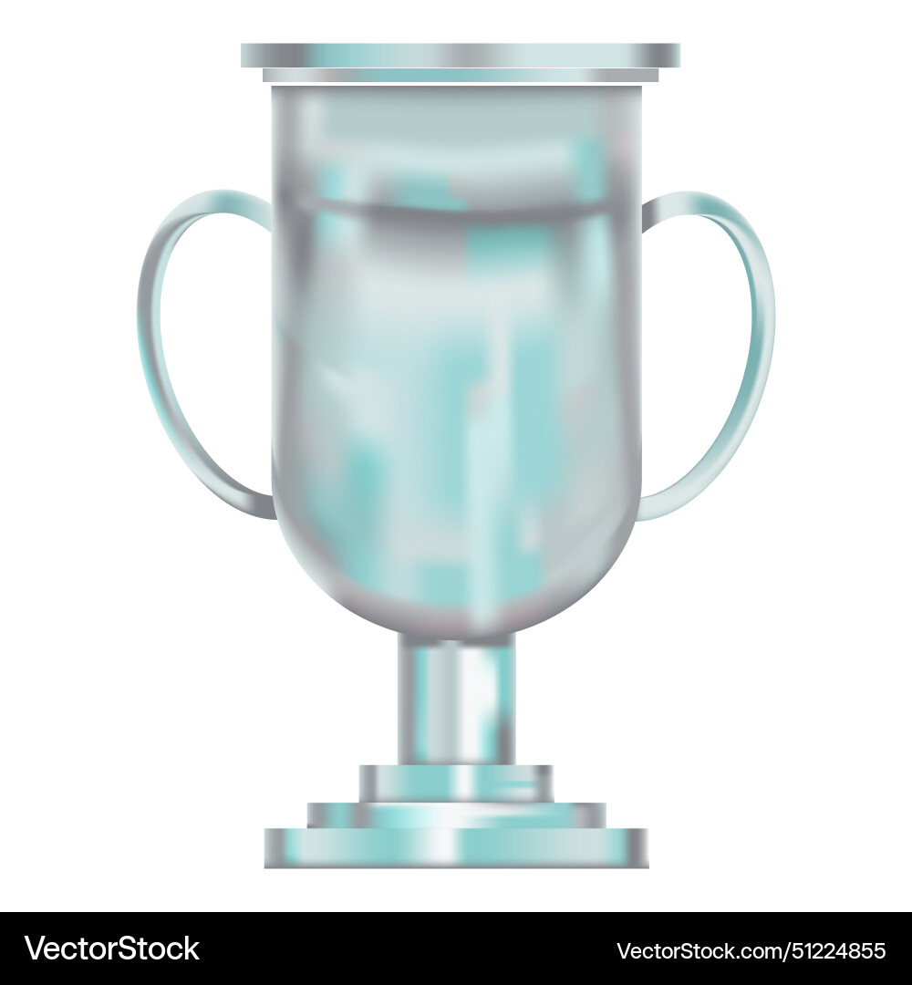 3d isolated glass cup vase Royalty Free Vector Image