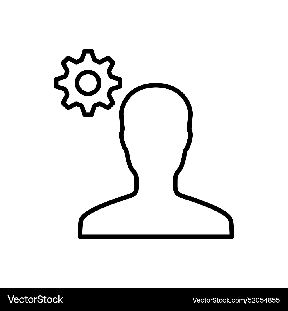 Administrator icon for system management Vector Image
