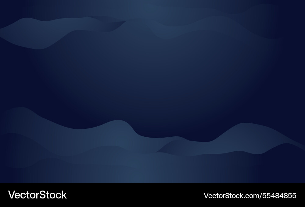 Dark Blue Abstract Wave Background Royalty Free Vector Image
