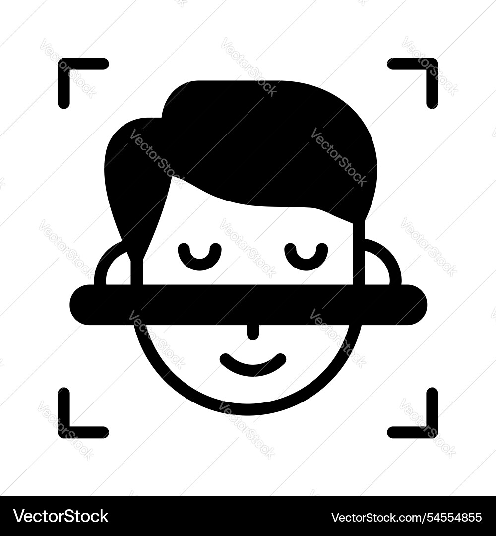 Face Detection Royalty Free Vector Image Vectorstock