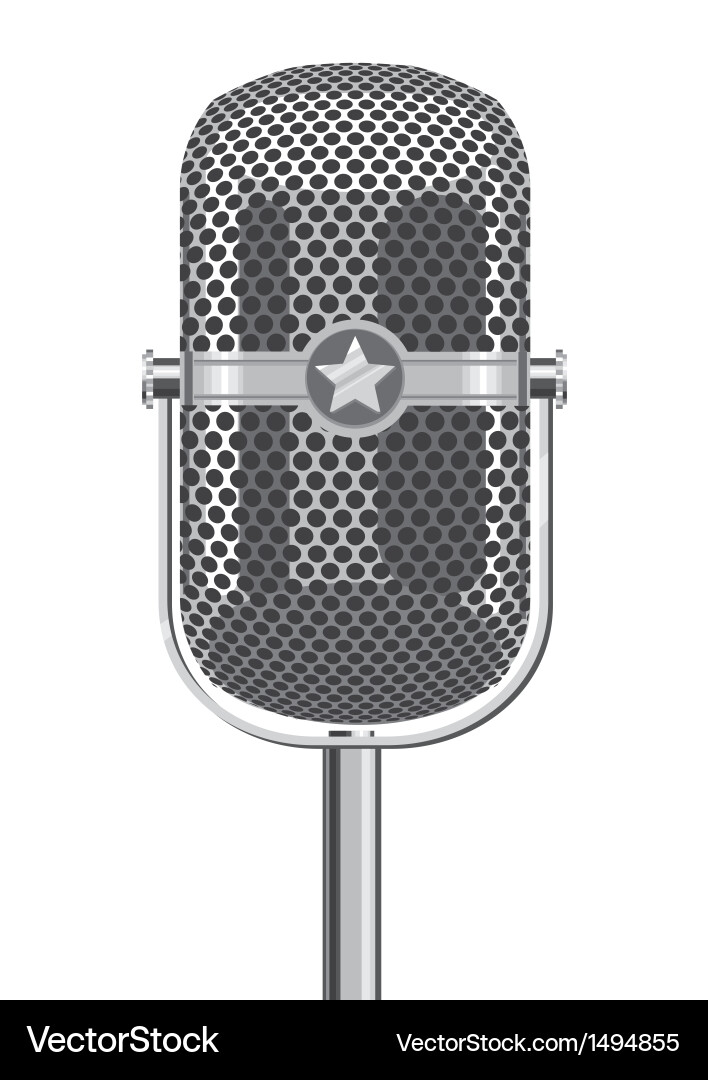 Microphone Royalty Free Vector Image - VectorStock