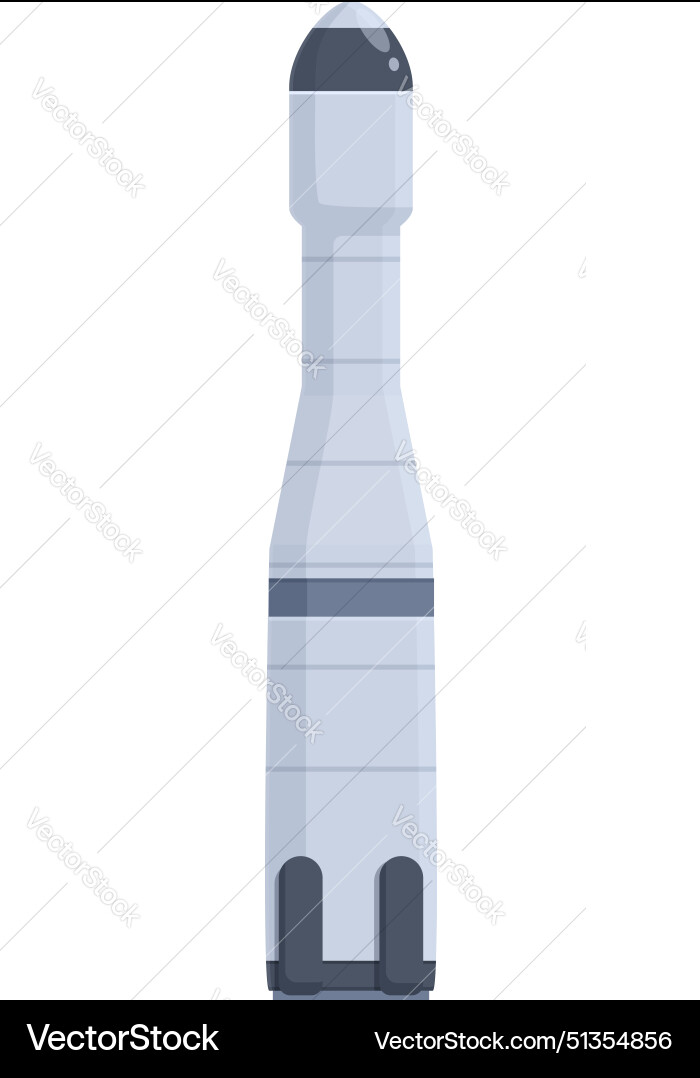 A modern space rocket Royalty Free Vector Image