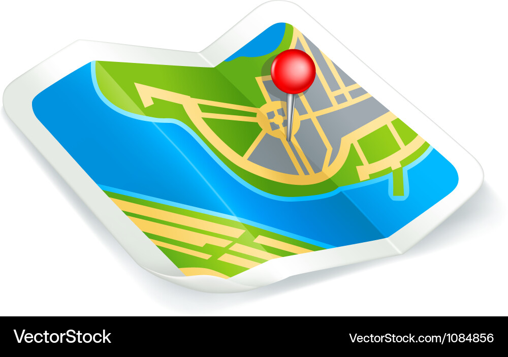 Map icon Royalty Free Vector Image - VectorStock