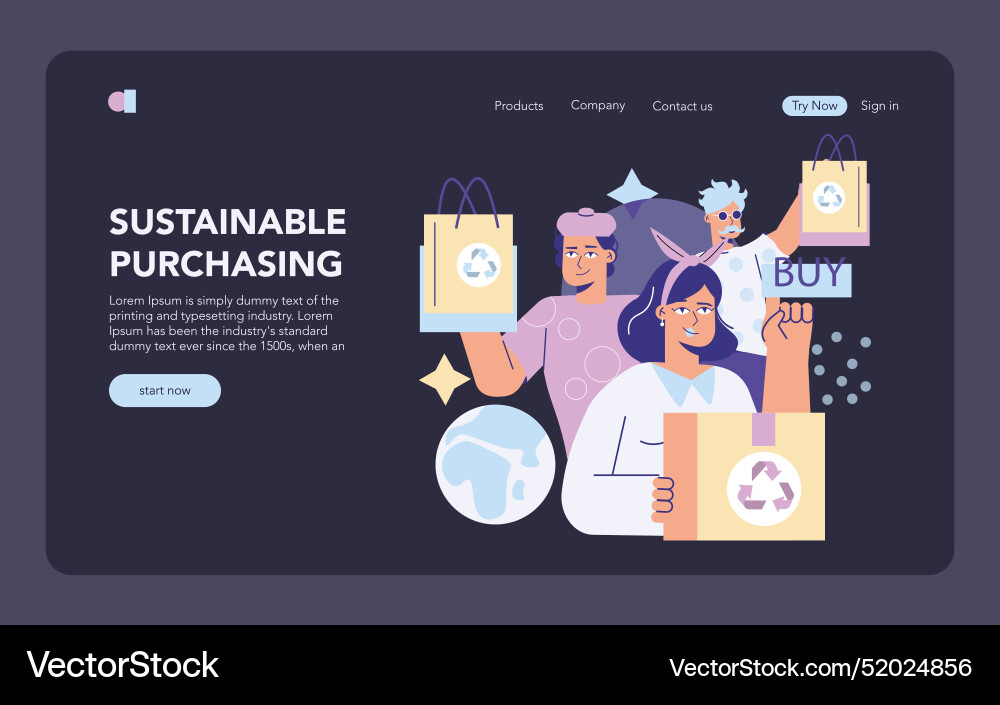 Purchasing innovation flat Royalty Free Vector Image Purchasing innovation flat Royalty Free Vector Image