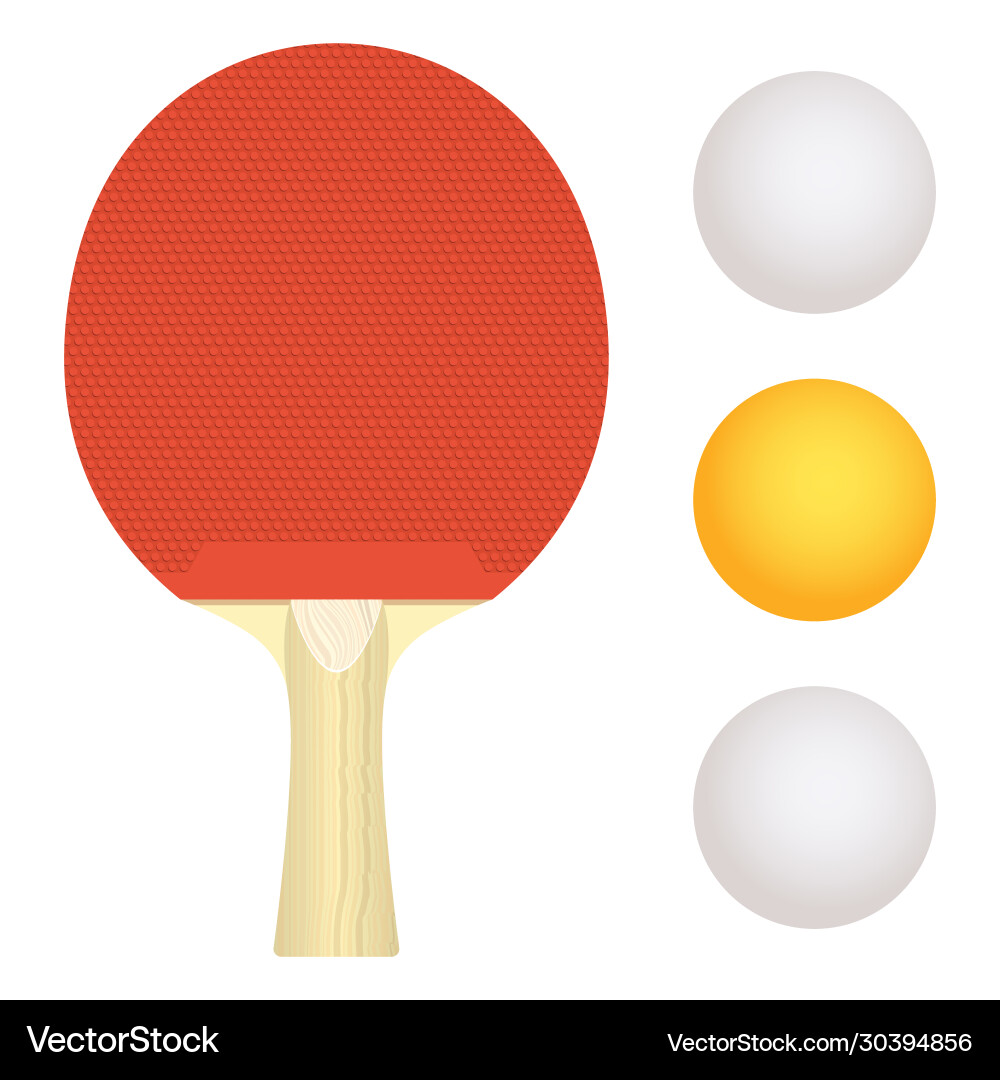 Table tennis racket Royalty Free Vector Image - VectorStock