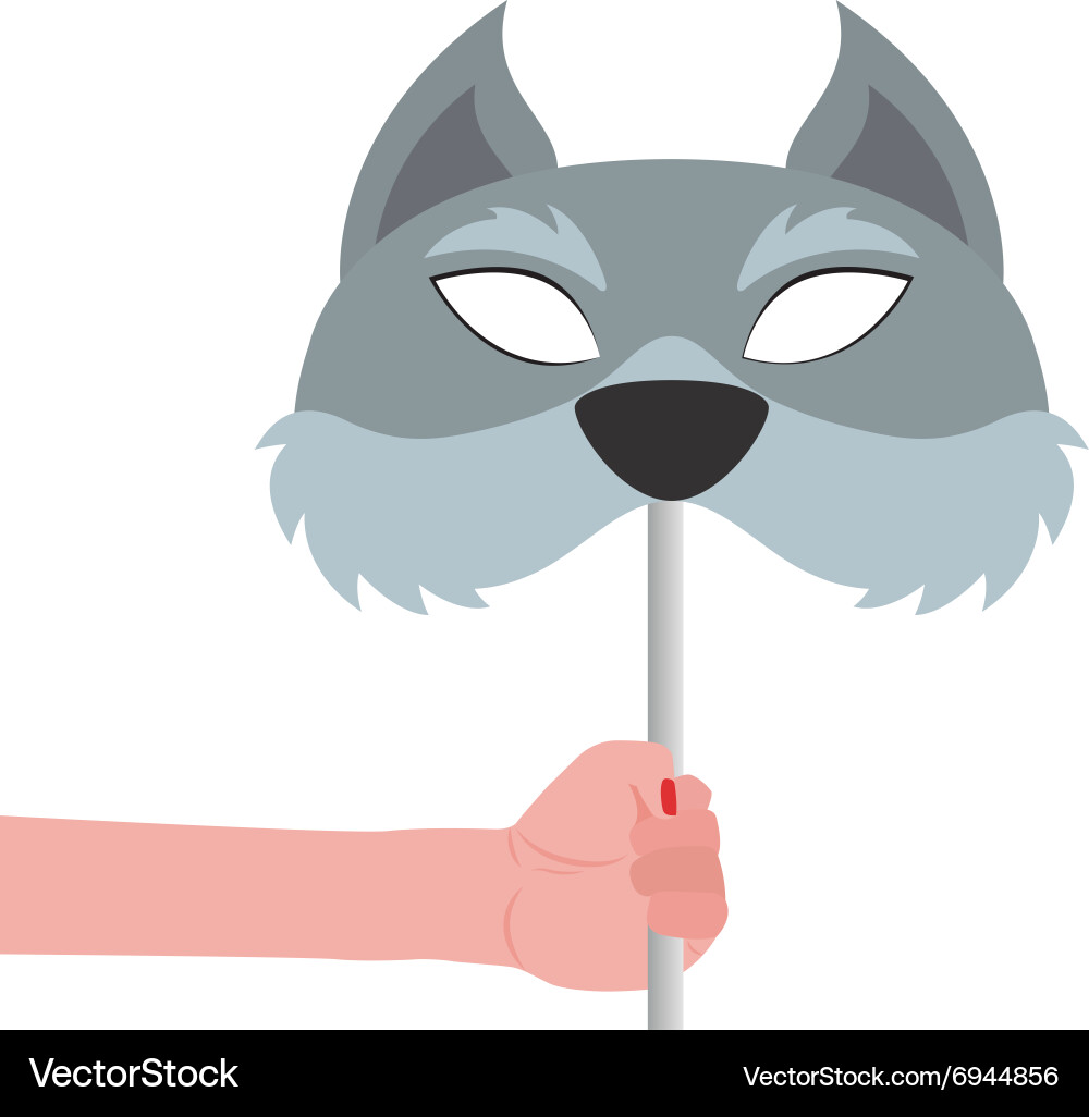 Wolf mask Royalty Free Vector Image - VectorStock