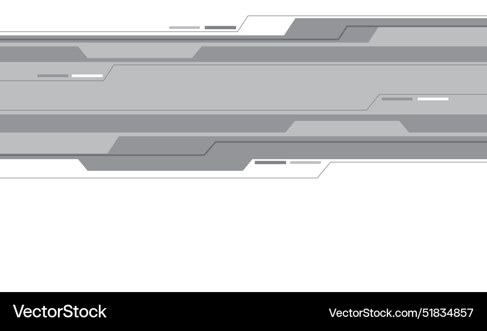 Abstract technology grey line circuit cyber Vector Image