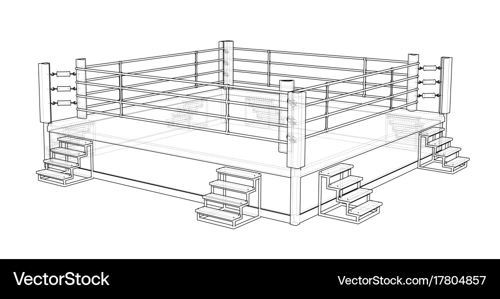 Boxing ring Royalty Free Vector Image - VectorStock