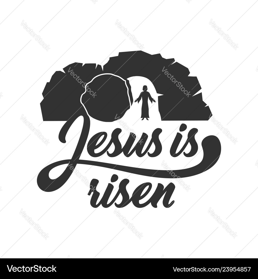 Easter Resurrection Scene Royalty Free Vector Image