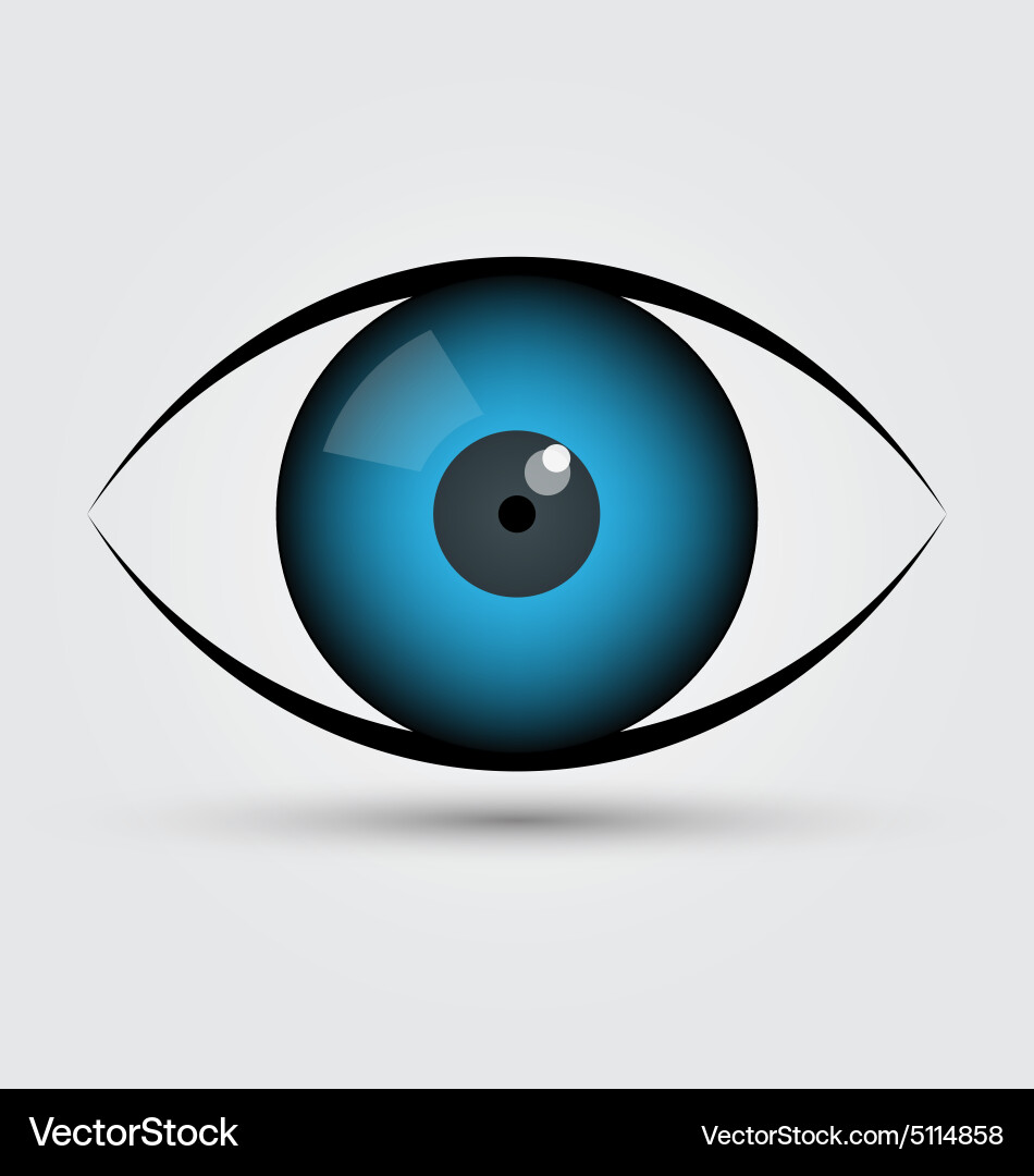 Blue eye Royalty Free Vector Image - VectorStock