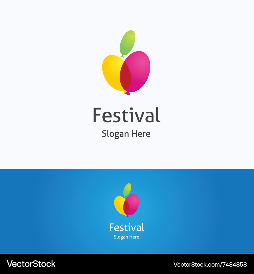 Festival logo Royalty Free Vector Image - VectorStock