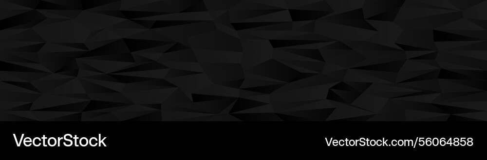 Geometric abstract black polygon pattern Vector Image