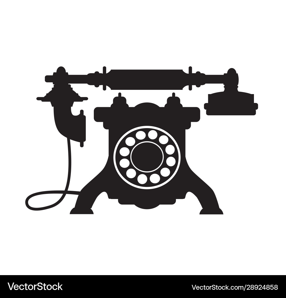 Retro phone vintage old technique Royalty Free Vector Image