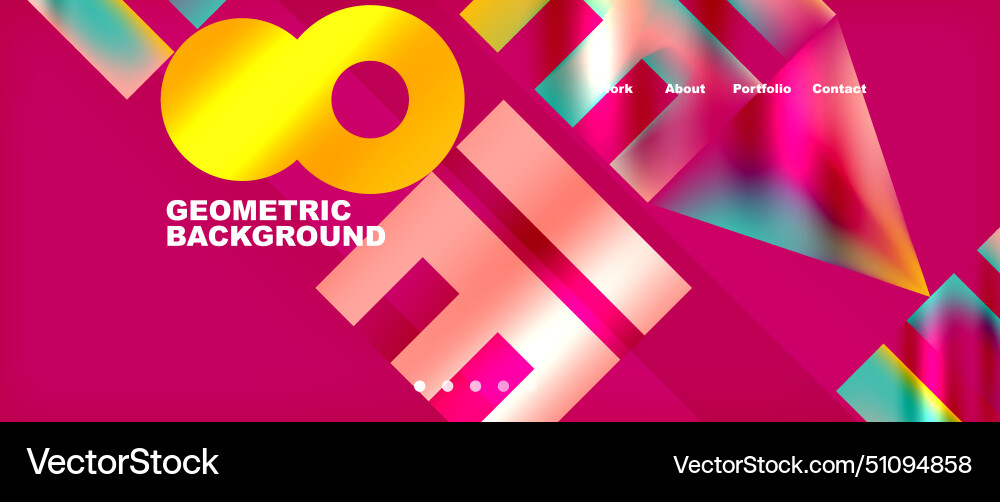 Violet circle art with a yellow infinity symbol Vector Image