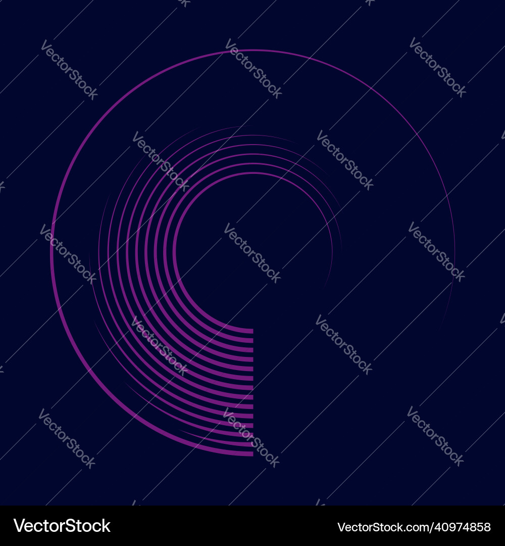 Violet radial concentric speed lines Royalty Free Vector