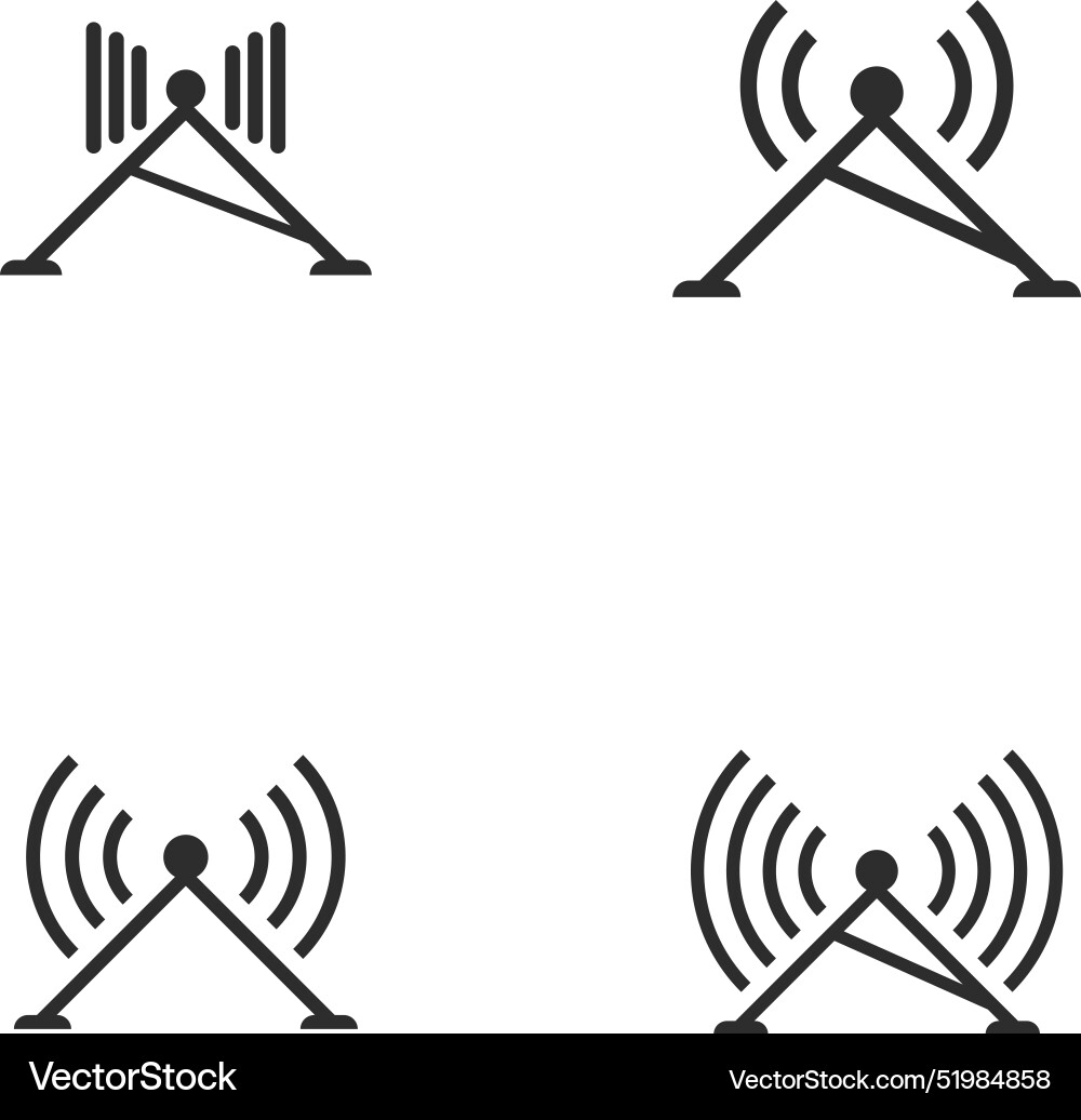 Wireless network icon Royalty Free Vector Image