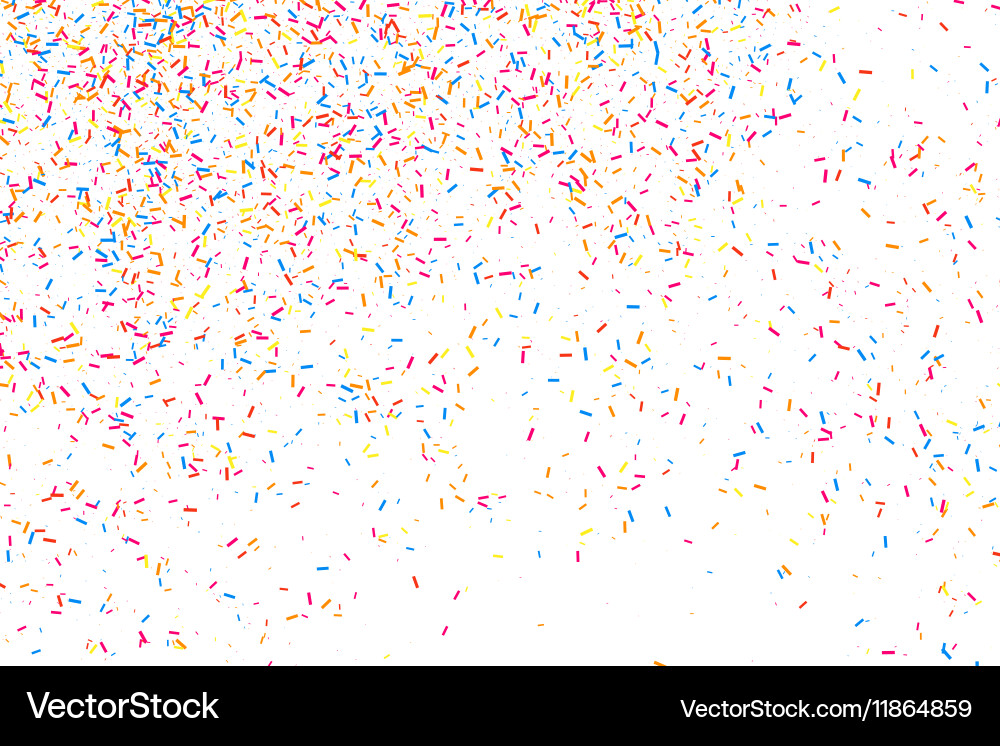 Confetti on white Royalty Free Vector Image - VectorStock